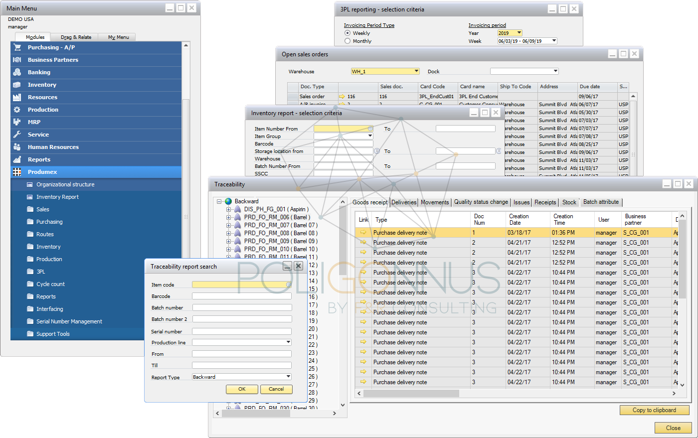 Produmex WMS - Sistema de Gestión de Almacenes SAP B1 - Poligonnus